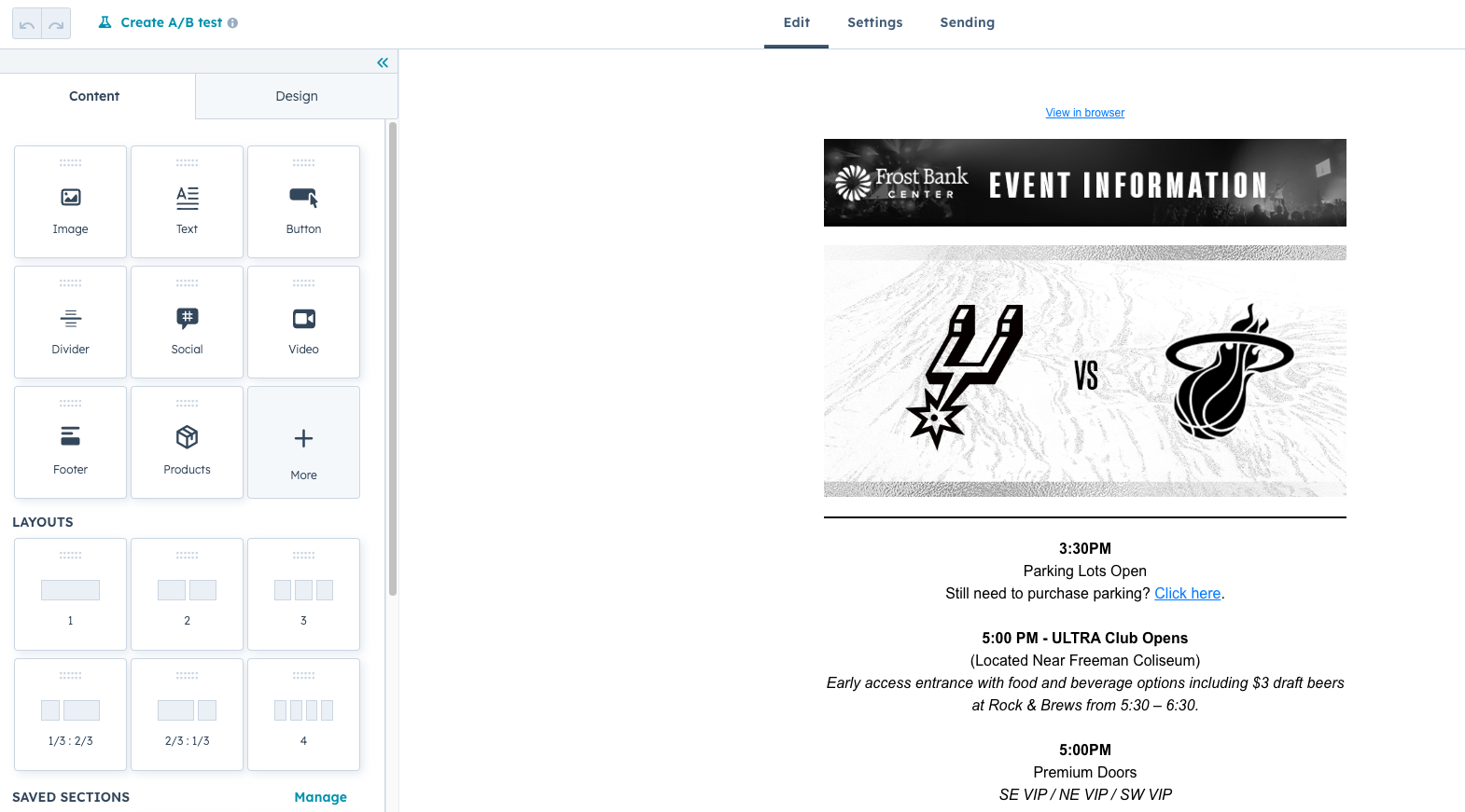 HubSpot onboarding and integration for the NBA's San Antonio Spurs